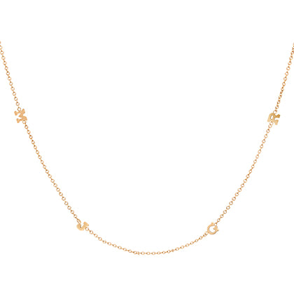 14k Gold Tiny Initial Necklace, 14k Gold or 14k White Gold – Mommy Jewelry
